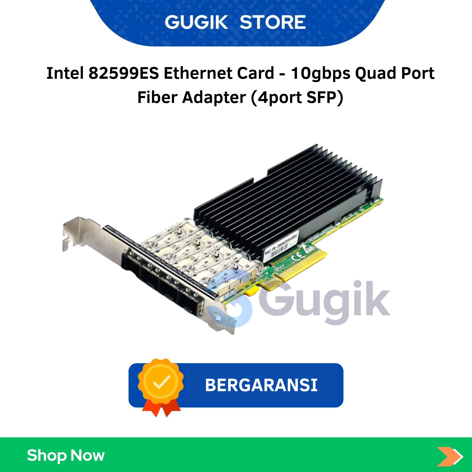 Intel 82599ES Ethernet Card – 10gbps Quad Port Fiber Adapter (4port SFP ...